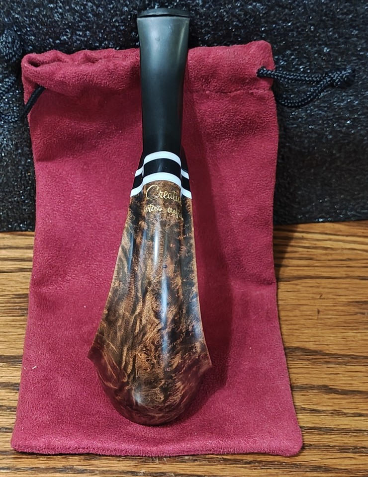 Exquisite Al Perkowski Creative Custom Crafted Rams Horn Estate Smoking ...