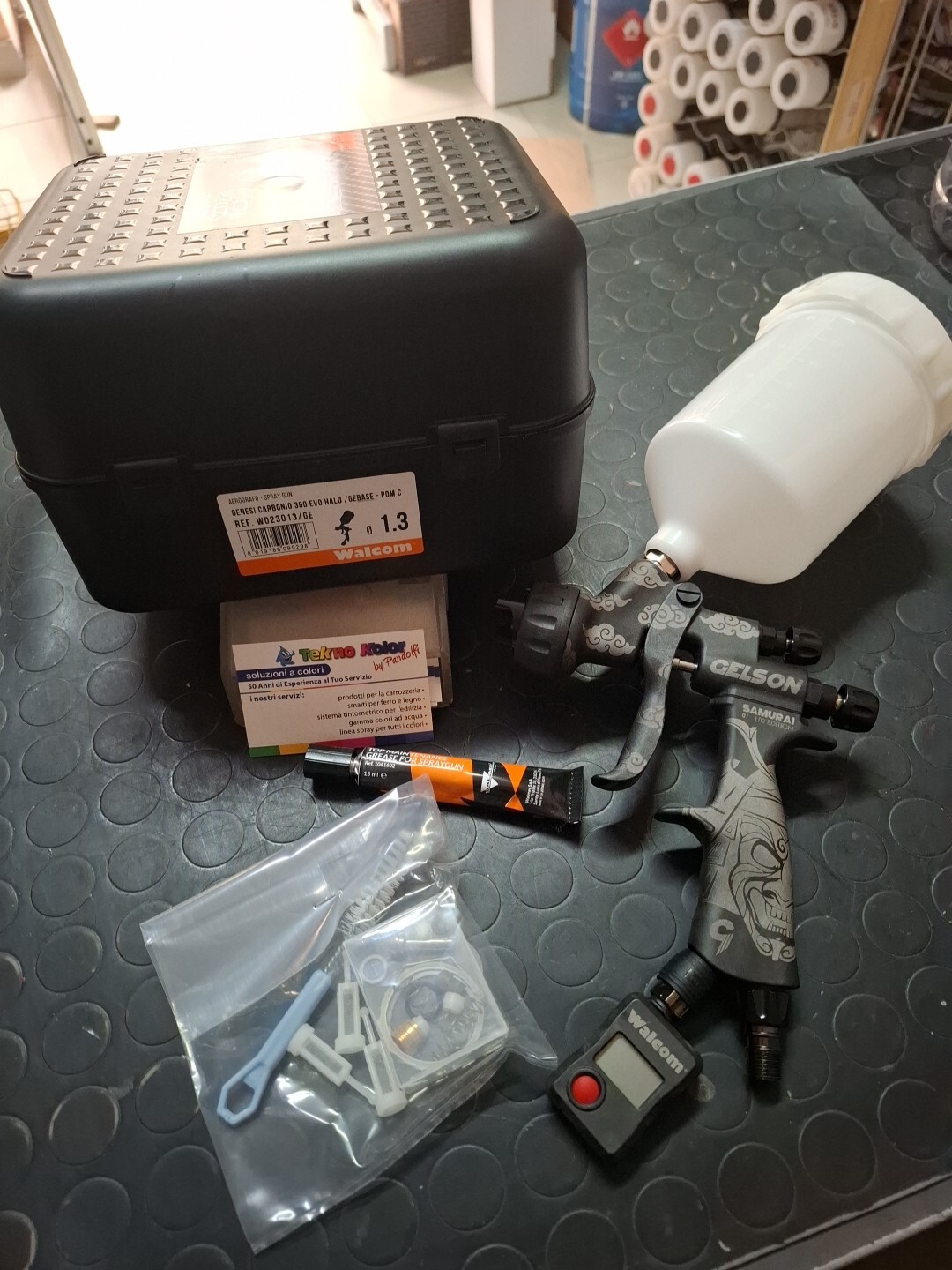 SPRAY GUN Genesi Carbonio 360 EVO HALO Base 1,3 "SAMURAI LTD EDITION ...