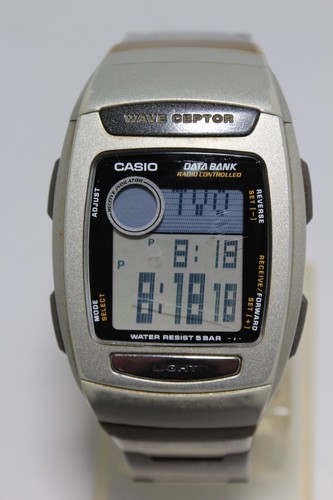 CASIO DATA BANK FKT-301 silver vintage rectangle watch | eBay