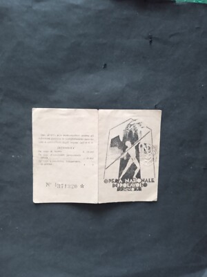 tessera Opera Naz Dopolavoro (OND). Napoli. 1932. Impiegata Foto | eBay