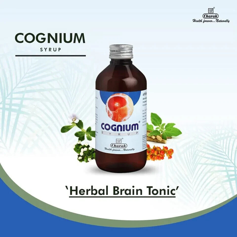 Charak Pharma Cognium Syrup for Brain health and memory function - 200 ...