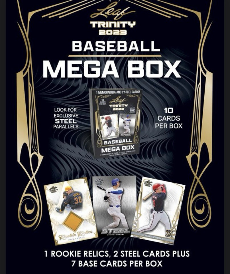 2023 Leaf Trinity Baseball Factory Sealed MEGA Box Lot Of 4x Boxes Paul ...