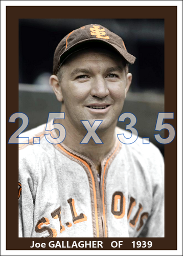 Joe Gallagher - 1939 St. Louis Browns - choose a style - colorized ...