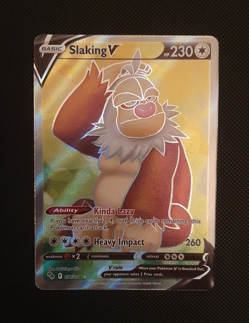 Pokémon TCG Slaking V (Full Art) Pokemon GO 077/078 Holo Ultra Rare for ...