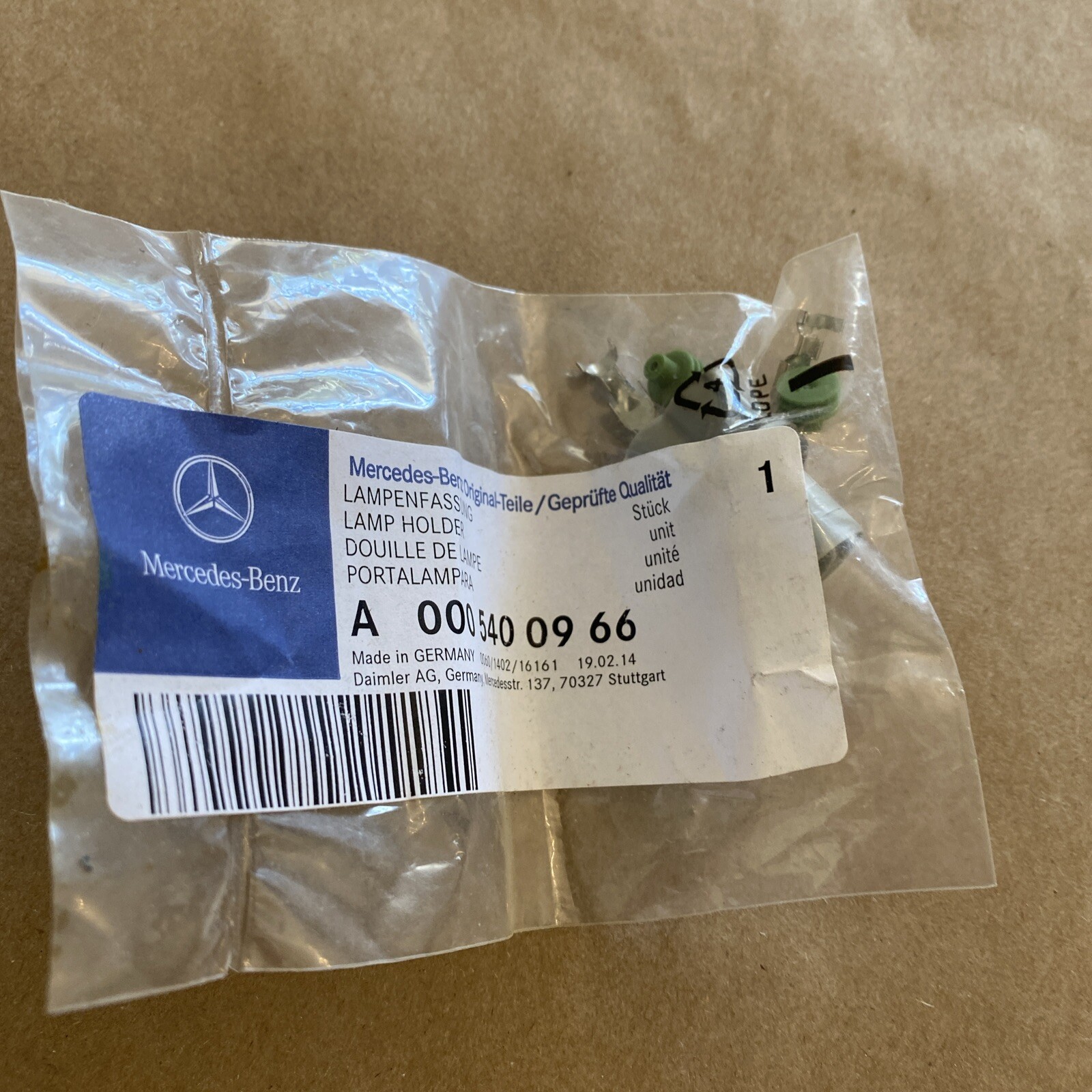 OEM Genuine MERCEDES BENZ Side Marker Light Bulb Holder 1pcs ...