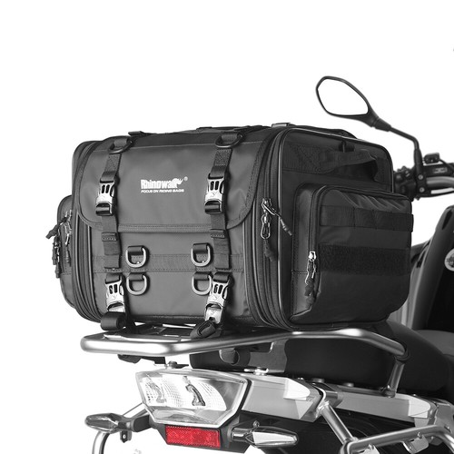 Rhinowalk Motorcycle Bag Internal Waterproof 33-45L Travel Rear Tail ...