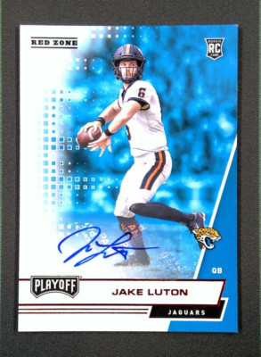 2020 Panini Playoff Red Zone #251 Jake Luton Rookie Auto | eBay
