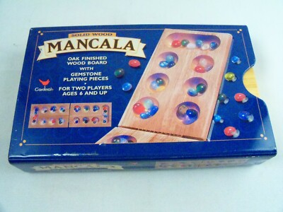 2001 Cardinal Mancala Folding Wood Game Board Complete With Tin Box | eBay
