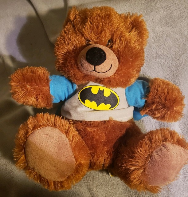 DC Comics Originals TEDDY BEAR IN BATMAN SHIRT 10" Plush STUFFED ANIMAL ...