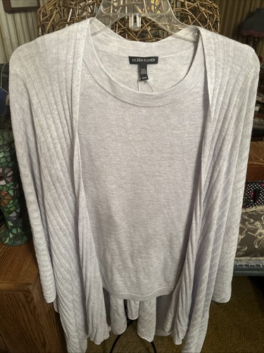 Eileen Fisher women’s duster shawl & shell set size medium, duster OS ...