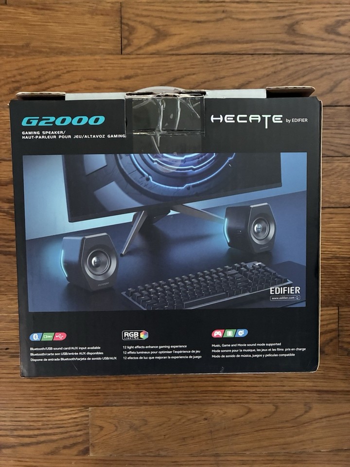 PC Gaming Speakers - Hecate By Edifier G2000 32W Bluetooth USB 3.5 RGB ...