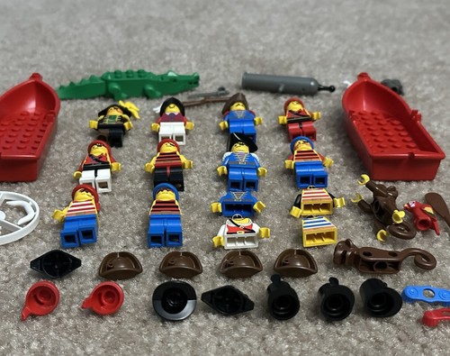 Vintage Lego Pirates 10+ Minifigure Lot - Captain Armada + Parts Monkey ...