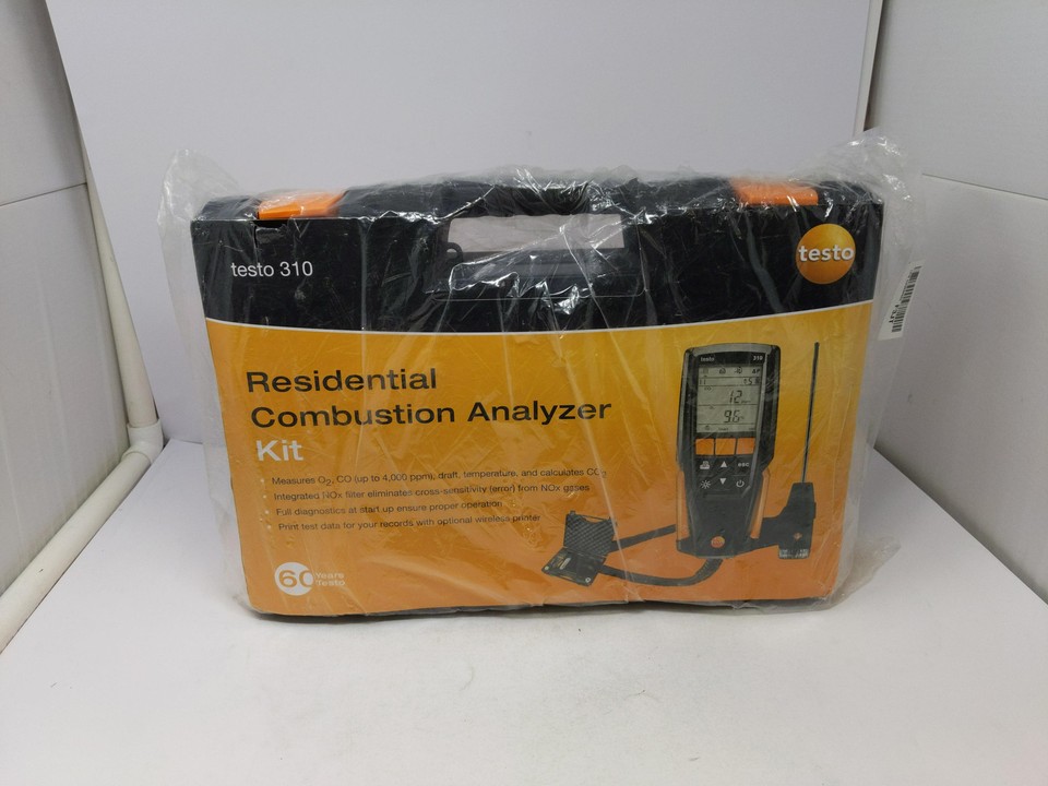 *FOR PARTS* Testo 0563 3100 310 Combustion Analyzer Kit | eBay