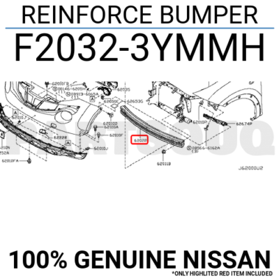F20323YMMH Genuine Nissan REINFORCE BUMPER F2032-3YMMH | eBay