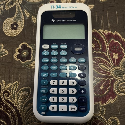 Texas Instruments TI-34 MultiView Scientific Calculator - Blue/White | eBay