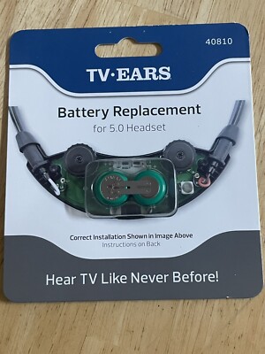 TV Ears Battery - Long-Lasting Operating Time - Compatible with TV Ears ...