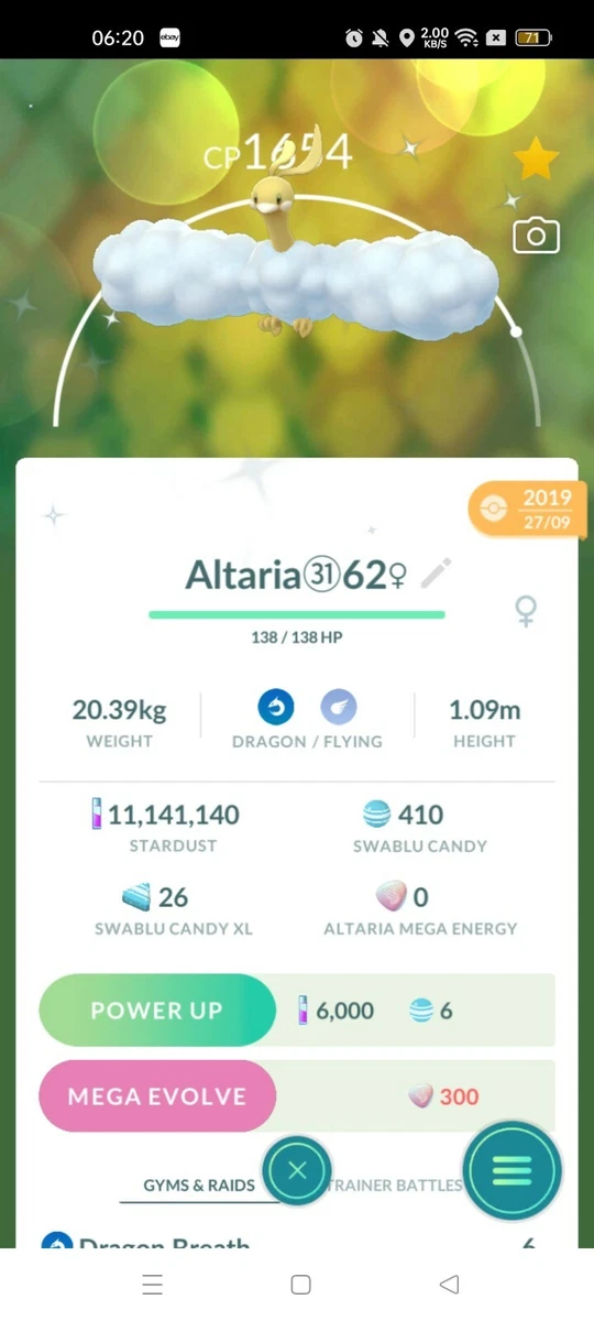 Swablu Evolution Chart