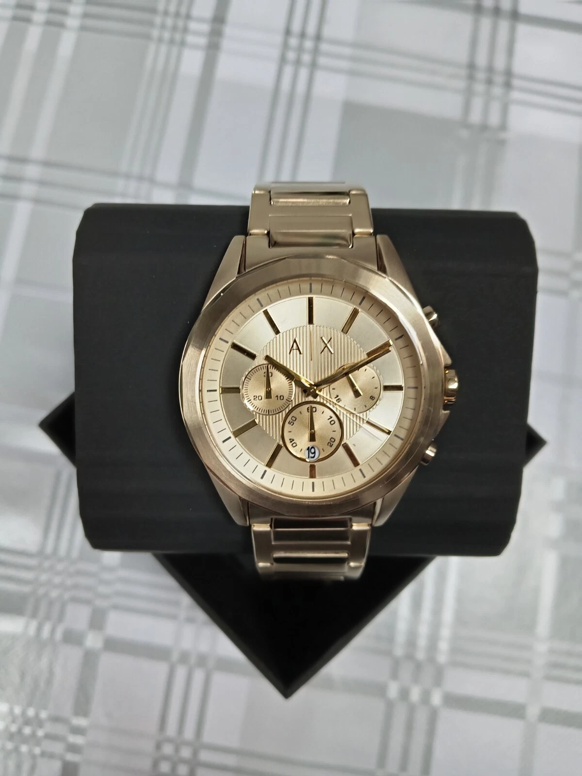Armani Exchange AX2602 Gold-Tone Stainless Steel Chronograph Watch