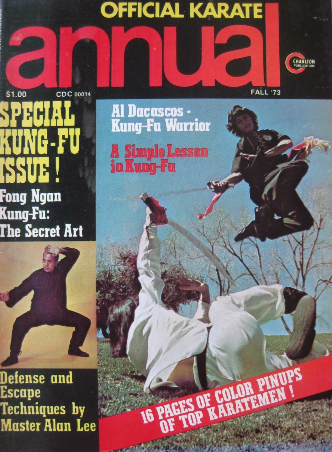 1973 OFFICIAL KARATE ANNUAL AL DACASCOS ALAN LEE BLACK BELT KUNG FU ...