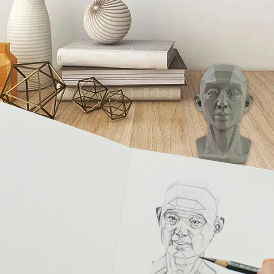 Planar Head Model For Artists Learn Planes of Face, Manikin Model ...