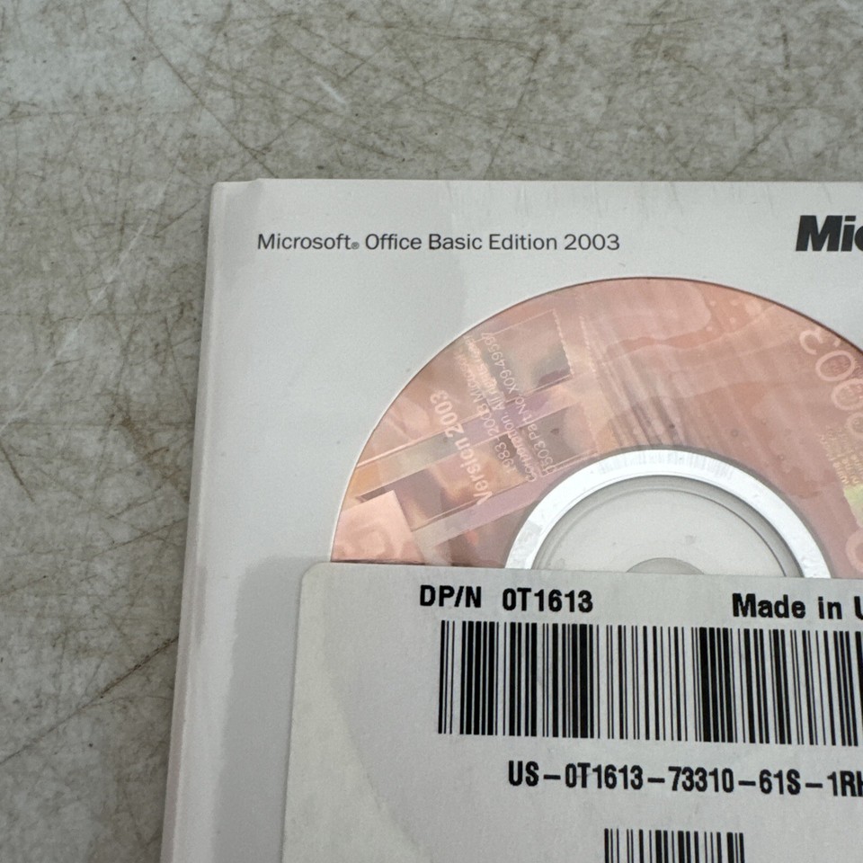 MICROSOFT OFFICE 2003 BASIC EDITION - CD w/ PRODUCT KEY, GENUINE ORIGINAL | eBay