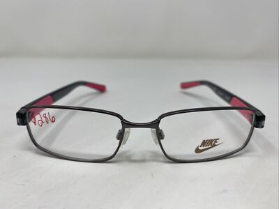 Nike NIKE 5572 070 49-15-130 Gray/Pink Metal Full Rim Eyeglasses Frame ...