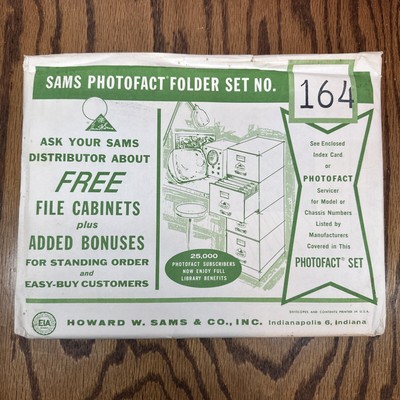 Sams Photofact Folder Set 164 | eBay