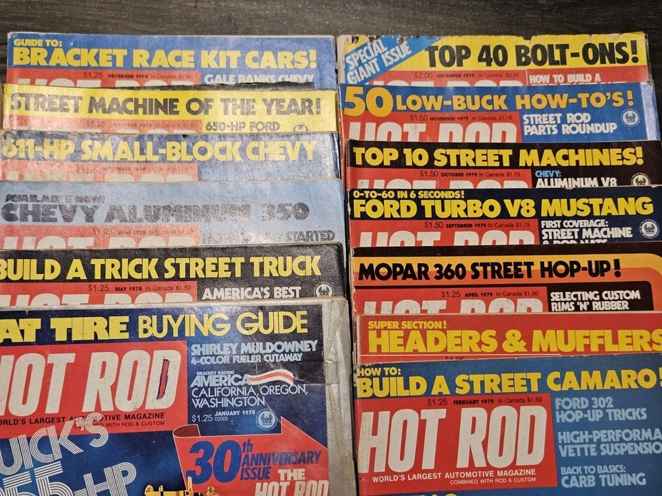 Lot Collection Vintage HOT ROD Magazines 1978, 1978 - 13 Total | eBay