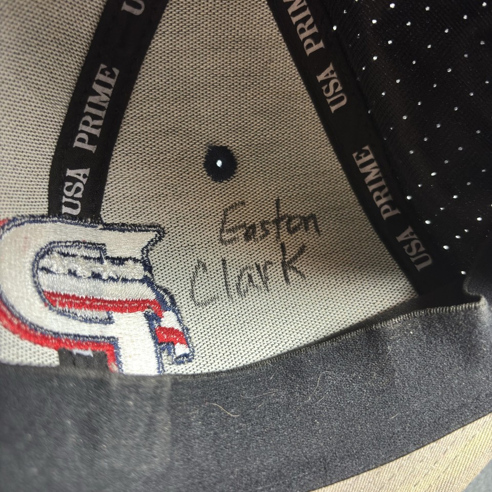 USA Prime Hat Cap Fitted Mens Medium Navy Red Baseball Perforated Bill ...