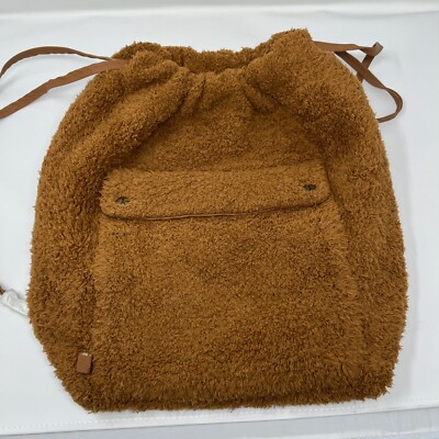 New NWT Barefoot Dreams Cozychic Backpack Honey Brown One Size ...