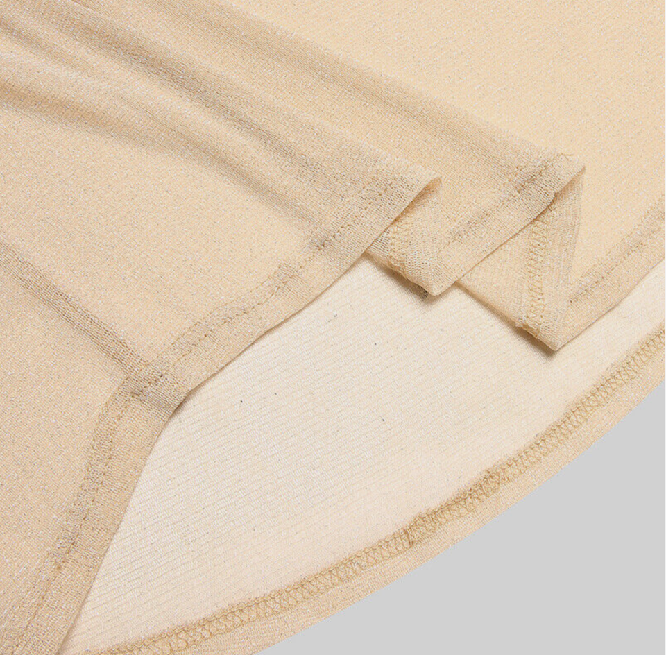 INCERUN Men's Gold Size XL Scoop Neck Sheer Mesh Metallic Pocket Tank ...