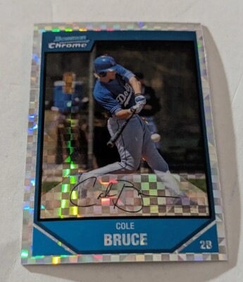 2007 Bowman Chrome Prospects #BC187 Cole Bruce Xfractor Refractor ...