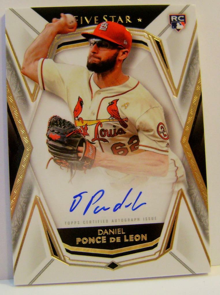 DANIEL PONCE DE LEON ON CARD AUTO AUTOGRAPH TOPPS FIVE STAR 2019 | eBay