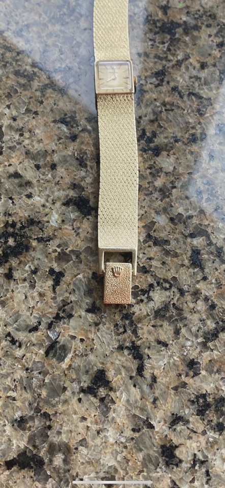 Beautiful ROLEX Solid 14k Vintage Ladies Wristwatch Mesh Band 48.8 ...