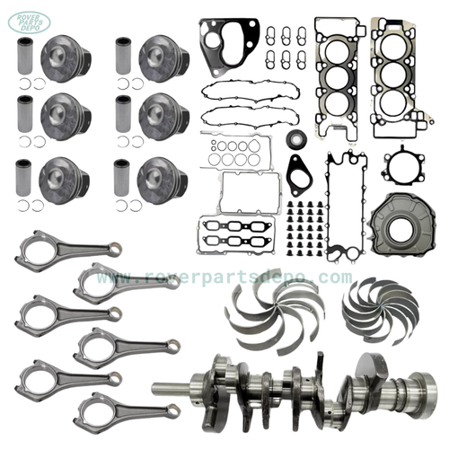 AJ126 Land Rover 3.0L Engine Rebuild Kit Crankshaft -Rods- Bearings ...