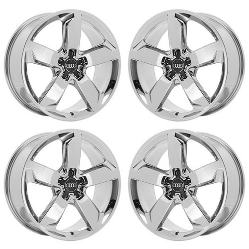 19" AUDI Q7 PVD BRIGHT CHROME WHEELS-C RIMS FACTORY OEM 58935 EXCHANGE ...