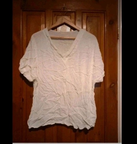 Tu Size 22 White V Front Ladies Short Sleeve Shirt -worn Once Vgc | eBay