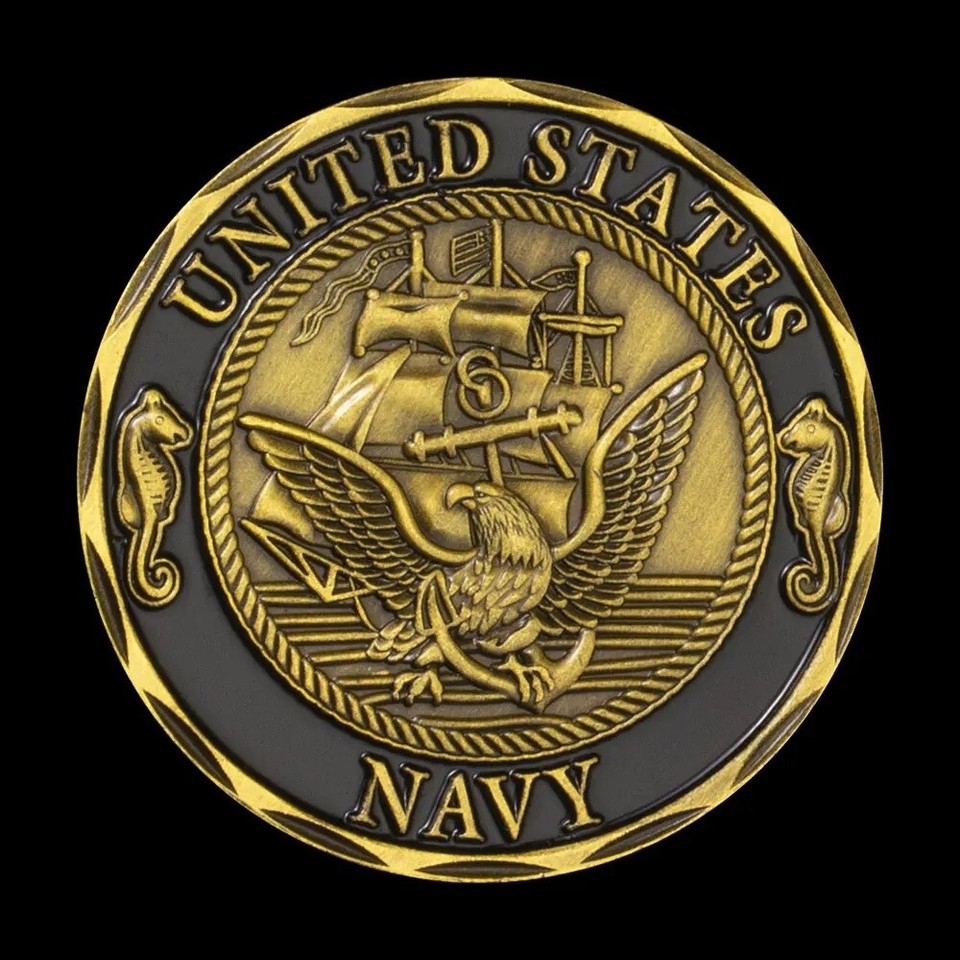 U.S. Navy Shellback Crossing The Line Military Veteran Challenge Coin ...