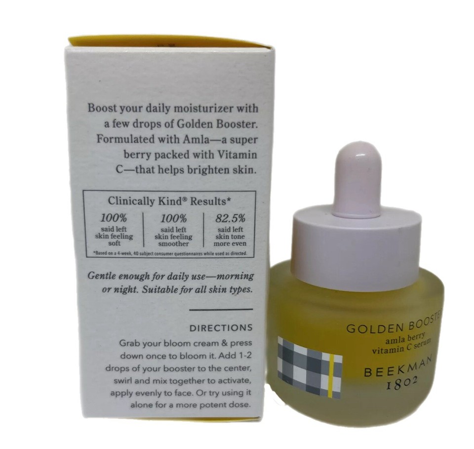 Beekman 1802 Golden Booster Alma Berry Vitamin C Brightening Serum 0.5 ...
