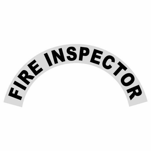 Fire Inspector Black Helmet Crescent Reflective Decal Sticker for sale ...