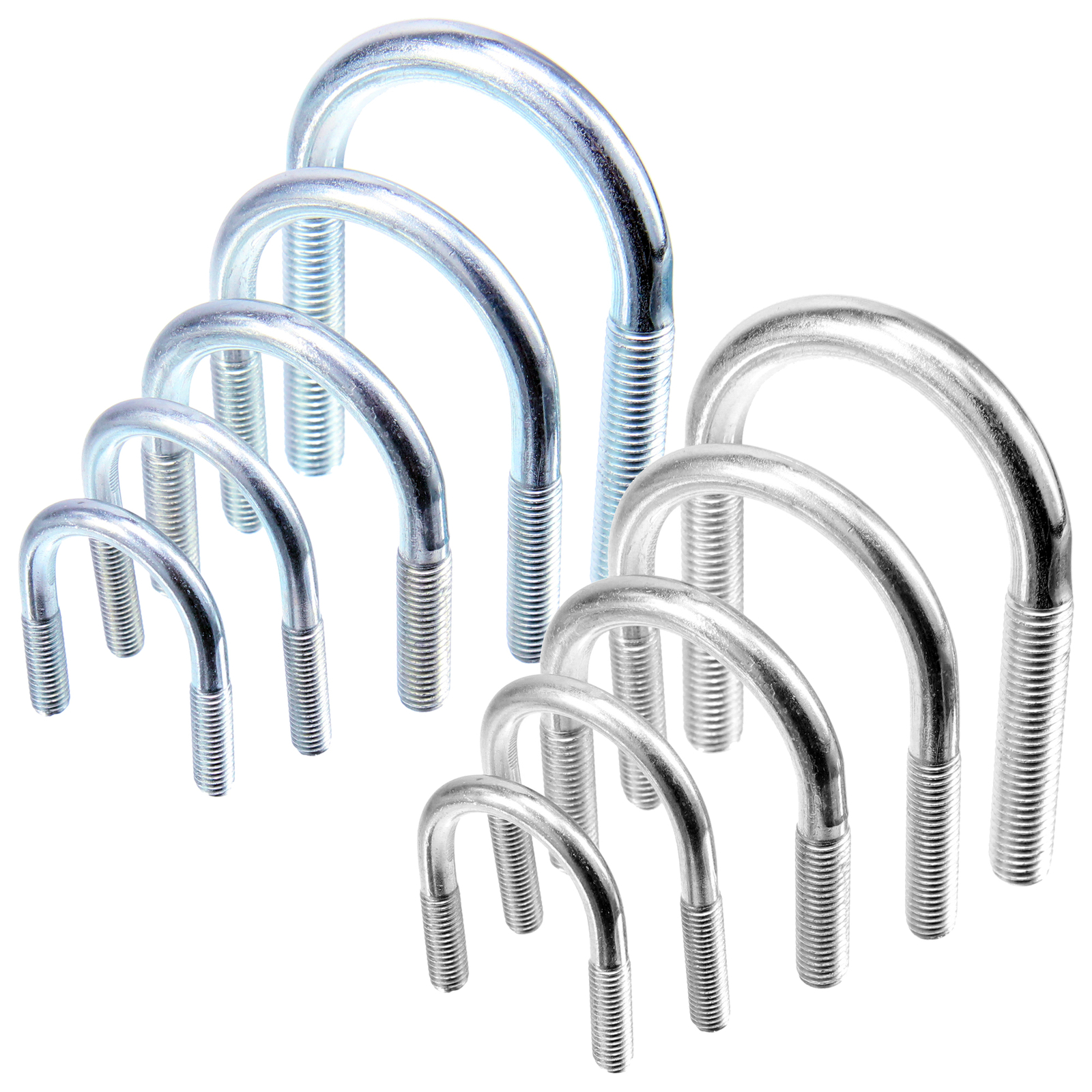 Rundstahlbügel Rohrbügel U-Bügel DIN / Art 3570 Rohrschellen Edelstahl ...