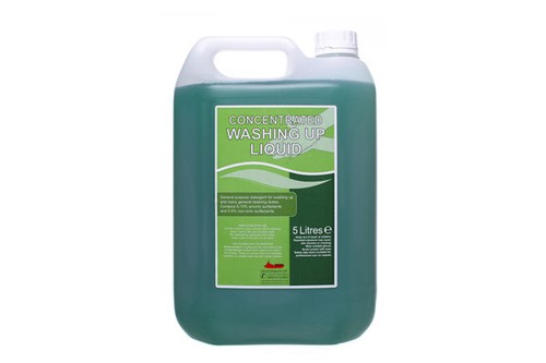 5Ltr Concentrated Green Washing Up Liquid For Cleaning Grease And Food ...