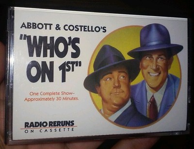 Abbott and Costello Who's On 1st First audio tape baseball comedy ...
