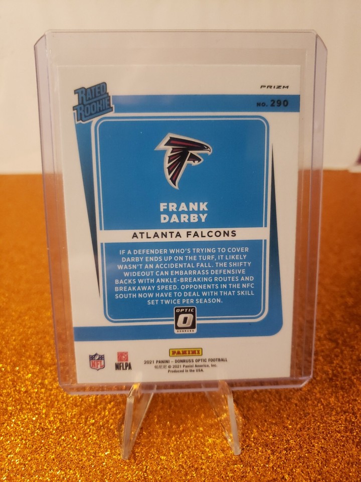 2021 Donruss Optic Frank Darby Blue Scope Rated Rookie Card RC Atlanta ...