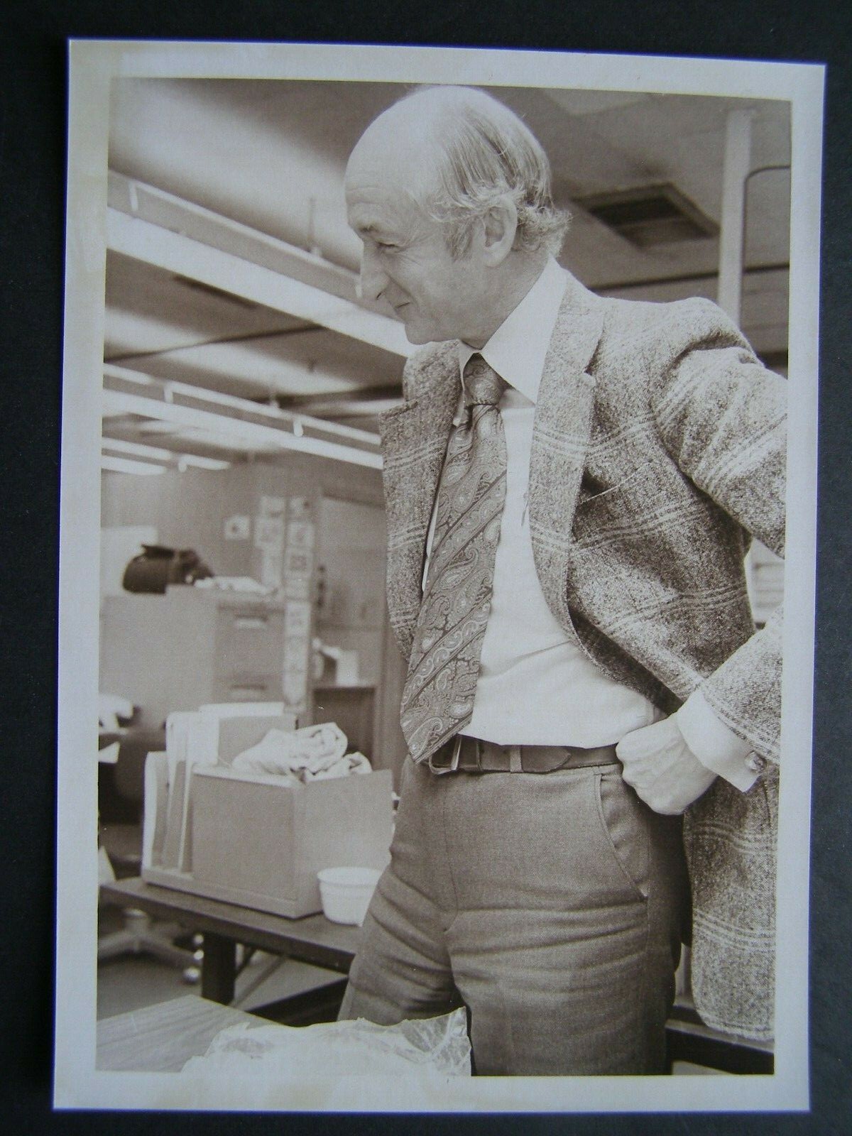 Glossy Press Photo undated Frank Perdue Chicken Farmer Perdue Farms Inc ...