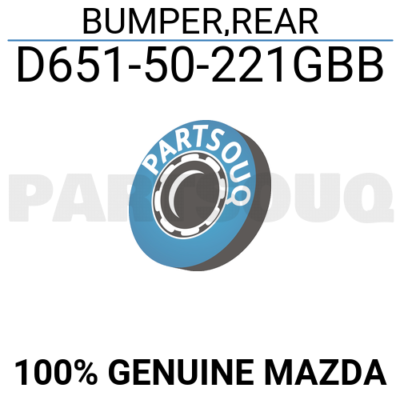 D65150221GBB Genuine Mazda BUMPER,REAR D651-50-221GBB | eBay