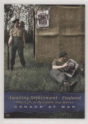 2009 iCardz/Valor Studios Canada at War Awaiting Deployment England #20 ...