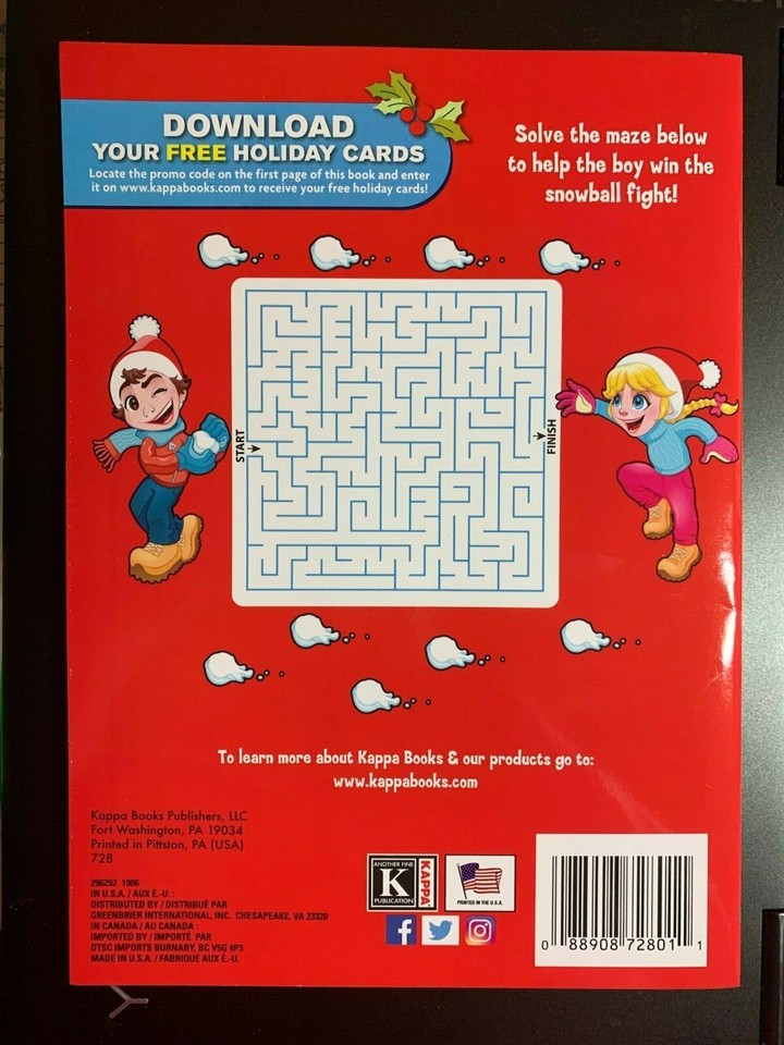 KAPPA JUMBO COLORING & ACTIVITY BOOK CHRISTMAS VILLAGE FREE PRINT ...