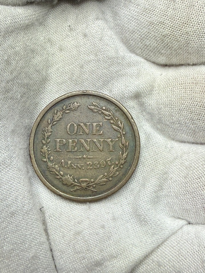 VINTAGE THATCHER CHAPTER CLEVELAND OHIO ONE PENNY MASONIC COIN TOKEN ...