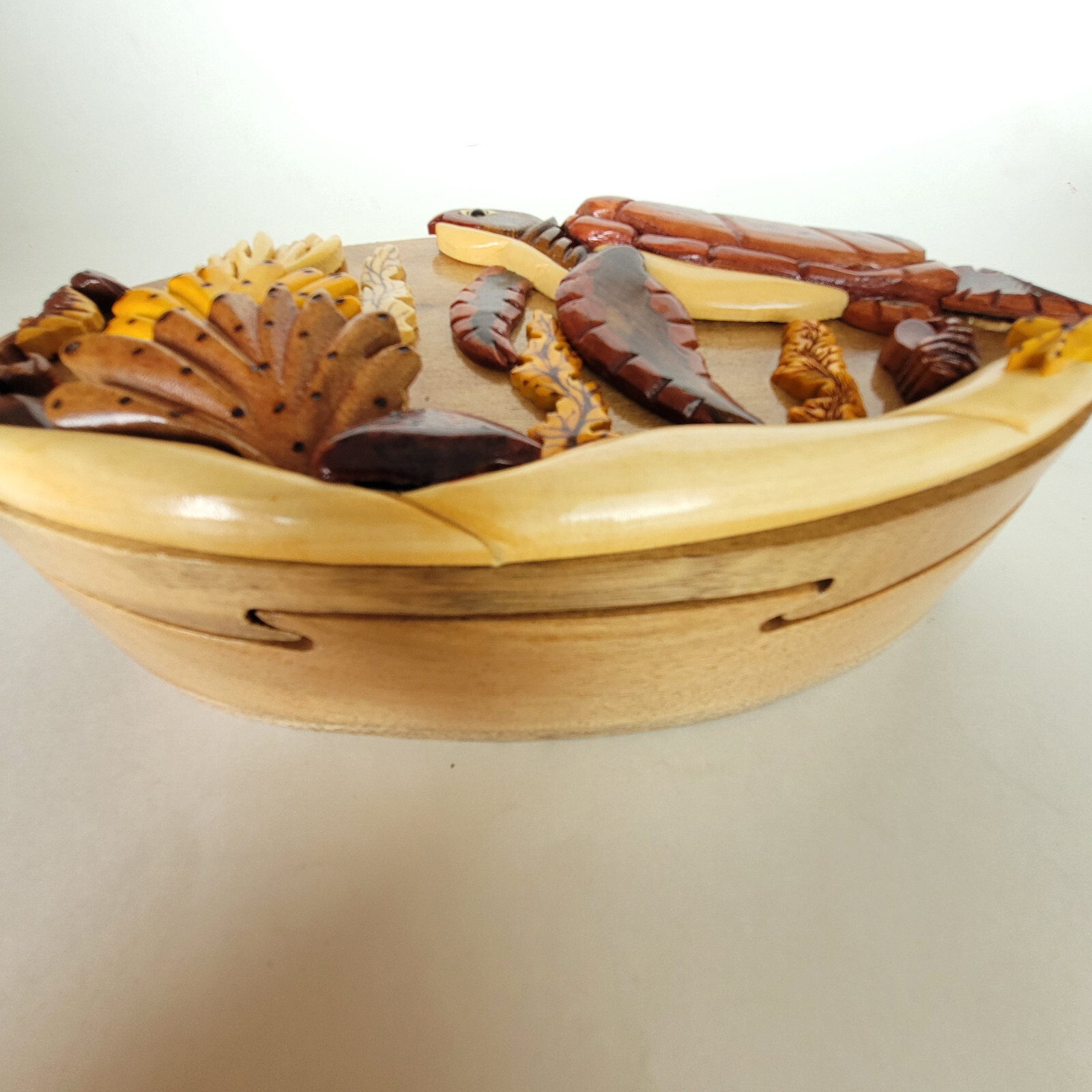 Sea Turtle Secret Puzzle Jewelry Box 3D Wooden Trinket Stash Hand ...